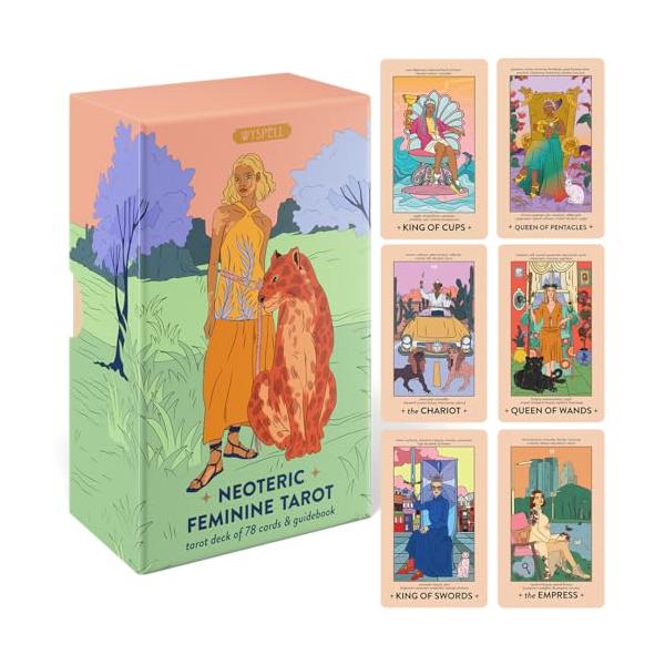 初心者向けタロット-初心者向けのタロットカードと200ページのガイドブック。 このかわいいタロットカード タロットデッキは、初心者タロット愛好家へのユニークな贈り物です。美しいタロットデッキ-パステルピンクのタロットカードと金箔のタロットカ...