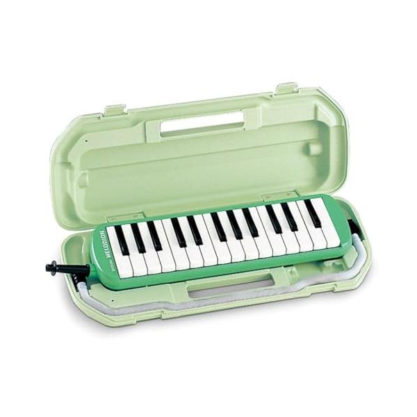 子どもたちが初めて触れる楽器 鍵盤ハーモニカ スズキメロディオン。本製品は、本体カバーが樹脂製で軽量なMX-32シリーズの27鍵タイプ。小型で軽量(本体470g)なので幼児の活動内容にもピッタリ! 子どもたちの演奏時の負担を軽減します。ケー...
