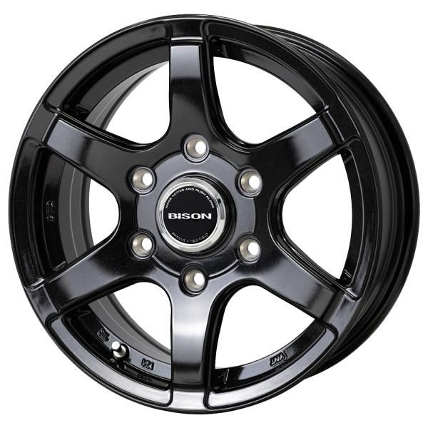 商品説明□ホイール ●モデル：HOT STUFF BISON BN-04 (ホットスタッフ バイソン ビーエヌ04) ●サイズ：15x6J インセット33 6H-139.7 ●カラー: メタリックブラック ●規格：VIA/JWL/JWL-T...