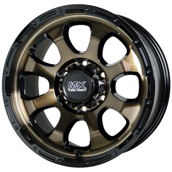 商品説明□ホイール●モデル：HOTSTUFF MAD CROSS GRACE (ホットスタッフ マッドクロス グレイス)●サイズ：16x6.5J インセット48 6H-139.7●カラー：ブロンズクリア/リムブラック●規格：VIA/JWL/...