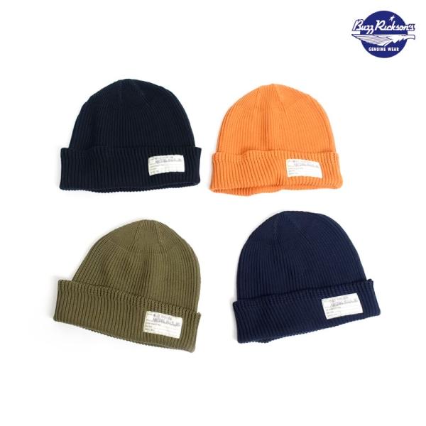 　BuzzRickson's(バズリクソンズ)よりワッチキャップ コットン バージョン WATCH CAP COTTON VERSIONのご紹介です。第二次大戦時に陸軍と海軍が採用されていたメカニックルー用のウールニットキャップをコットン製...