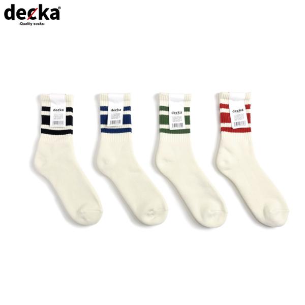 　decka quality socks(デカクォリティソックス)より 靴下 スケーターソックス ショートレングス 80's SKATER SOCKS SHORT LENGTH のご紹介です。スケーターが一つのカルチャーとして成熟した80年...