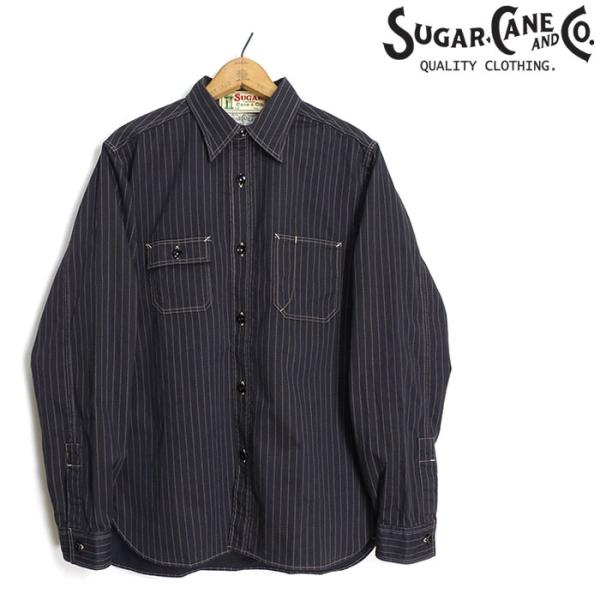 　SUGAR CANE(シュガーケーン)よりFICTION ROMANCE 長袖 ブラック ウォバッシュ ストライプ ワークシャツ 8.5oz. WABASH WORK SHIRTのご紹介です。20世紀初頭、わずかに存在したもののヴィンテー...
