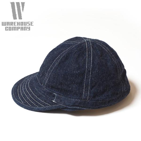 　WARE HOUSE(ウエアハウス)の デニムキャップ DENIM CAP のご紹介です。フルブリム(全方位につばのある)ハットを、ベースボールキャップタイプに作り変えた実在するヴィンテージがモデルです。ヴィンテージのオリジナルの フロン...