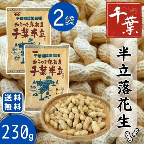 ＜商品名＞2025年 落花生 千葉県 新豆【2袋セット】230g 殻付き 【千葉半立】 ＜ワード＞ピーナッツ ちばはんだち 国産 皮ごと 煎りざや 無添加 無着色 無塩 はせべ ちば ほぼ八街産 ナッツ ピーナツ ぴーなつ らっかせい おつ...