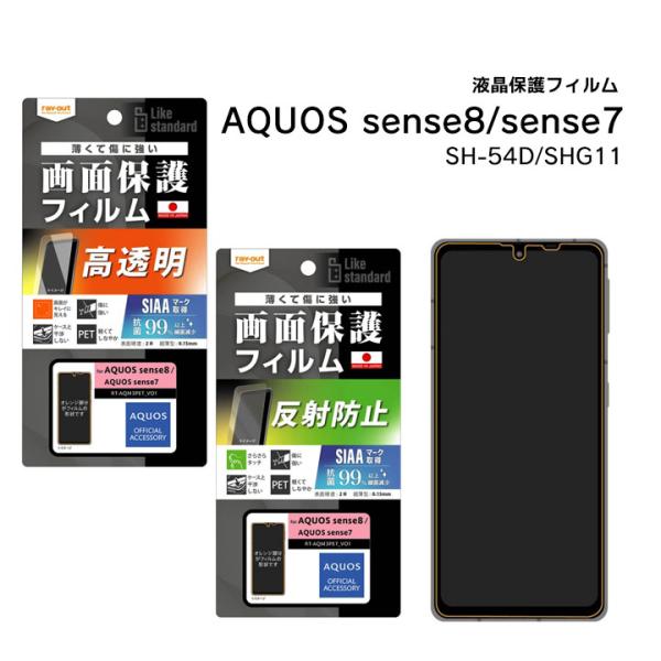 AQUOS sense8/SH-54D/SHG11/AQUOSsense7保護フィルム【光沢】貼り付けがスムーズに行える二段階仕様。美しい光沢仕様で、高画質な写真や動画が綺麗に見える。ウイルスの数を減少させ、製品を清潔に保つことができます。...