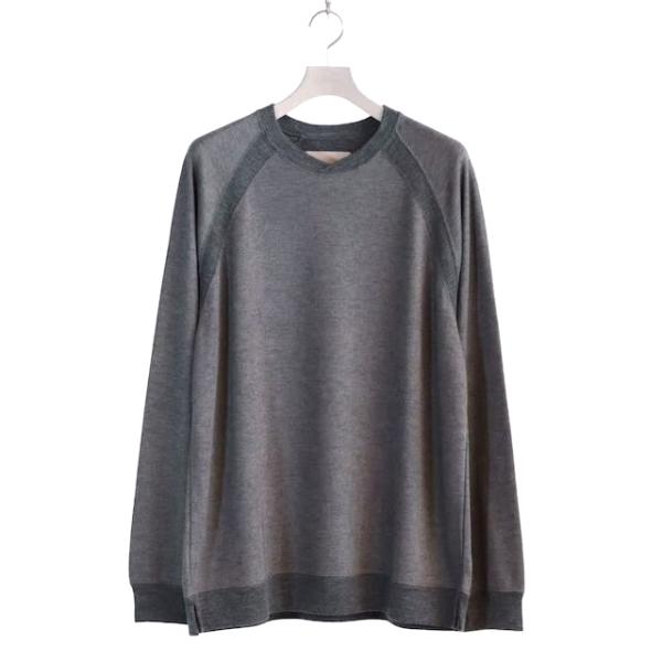 【SALE】CURLY&amp;co　CURLY/カーリー　SOFT WOOL KNIT-SAWN PULLOVER  \19,800 (税込み)日本製　COLOR：GRAY, BLACKNO:223-35091MATERIAL:本体：AC...