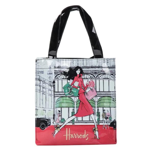 【発売日：2023年11月22日】Harrods ハロッズ[トートバッグ]●商品説明 ハロッズ Harrods トートバッグ可愛いプリントが施されたPVCトートバック！ファスナー付のポケットが内部についています。●素材PVCなので水に強く雨...