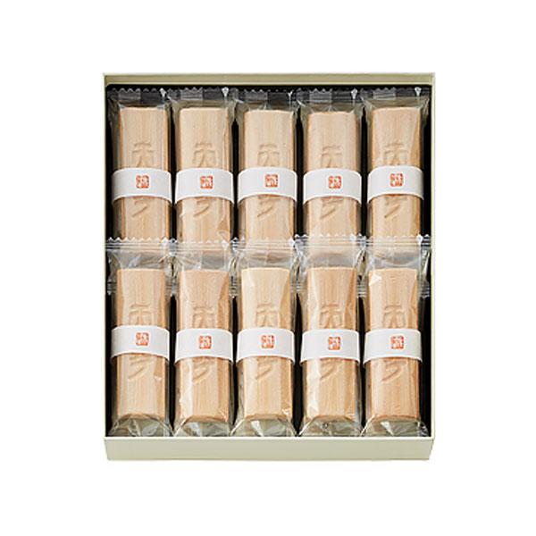 ふくよかな求肥入りの餡を、米どころ近江の糯米を使った芳ばしい最中種ではさんでいただく手づくり最中。10個入りお日保ち：23日