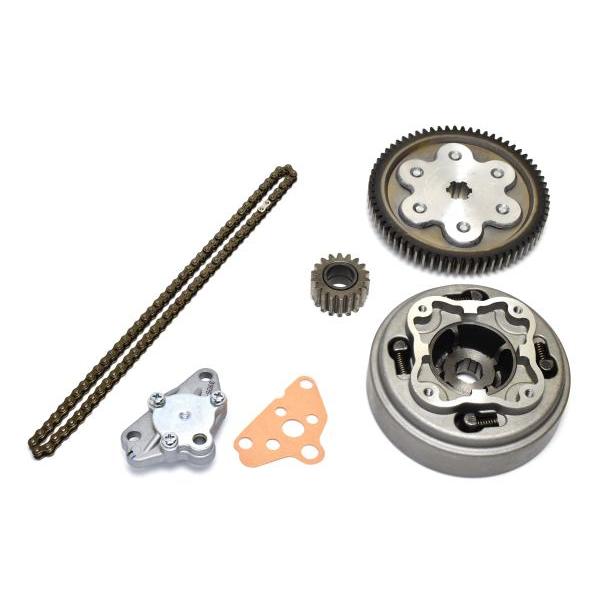 ・強化オイルポンプ、強化カムチェーン、強化ケブラーツインクラッチ(ハイギアタイプ)の3点セット・ボアアップ等でパワーアップしたエンジンに対応・クリッピングポイント製ハイパワー110/88ccキット/ツーリング110/88ccキット対応品※取...