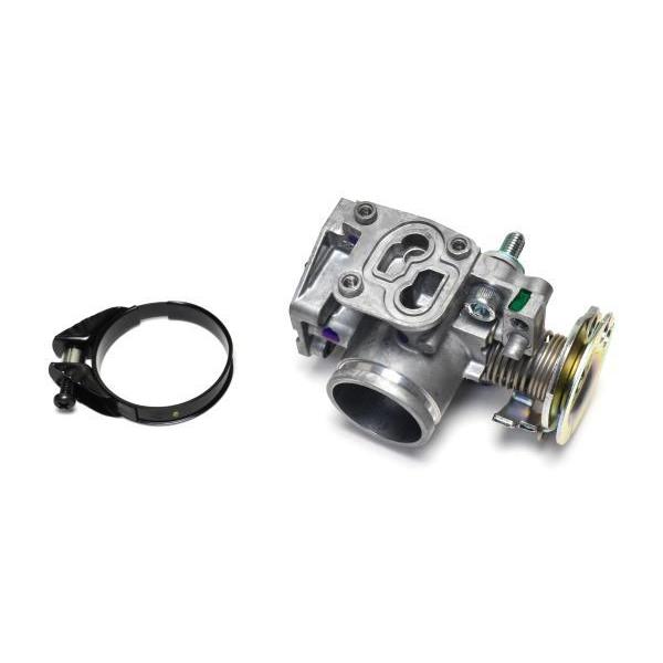 ・スロットル径をノーマルの24Φから26Φに拡大し、低中速から高速までパワーアップ・ノーマルエンジンにも効果的・ノーマルクリーナーを使用できる為、吸入音が大きくなりにくく、埃や雨等が入りにくい