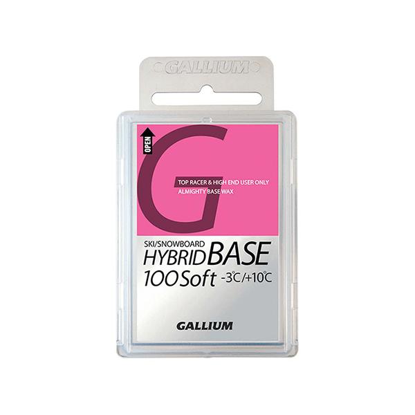 HYBRID BASE シリーズ■ハイブリッドベース100ソフト■100g■-3度〜+10度■レーサー・ハイエンドユーザー専用ベースワックス ガリウム独自の素材配合により、IONシリーズ、HYBRID HFシリーズ、滑走シリーズをしっかりと...