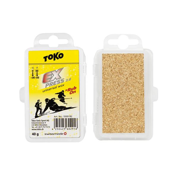 EXPRESS（エクスプレス）速攻滑走　固形生塗りタイプ■40g■適応雪温：0〜-30℃どこでも簡単にワクシングができます。【スキー・スノーボード・スノボ用】【チューニング・チューンナップツール】【レーシング・アルペン】【Ski・Snowb...