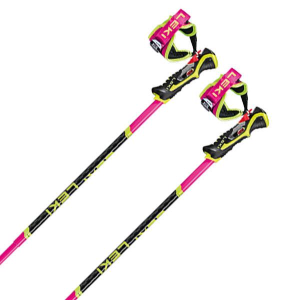 LEKI レキ スキーポール・ストック ・ VENOM SL 3Dヴェノム SL 3D品番652 676922カラーネオンピンクサイズ110cm/115cm/120cmシャフトアルミ合金（HTS6.5）/カーボン（16mm/14mm）グリッ...