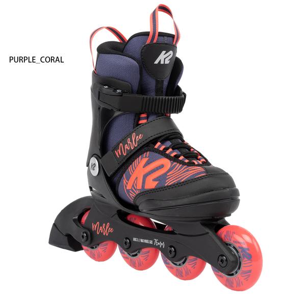 K2 ケーツー インラインスケート ジュニア キッズ■MARLEEFEATURES・Traditional Lacing・Stability Plus Cuff・F.B.I. Frame・70mm 80A Wheels・Max Wheel ...