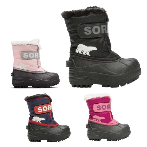 SOREL ジュニア スノーブーツChildren's Snow Commander サイズ：13.0-18.0cm重量（目安）：302g/片足UPPER：PU backed synthetic textile upper. Fleece ...