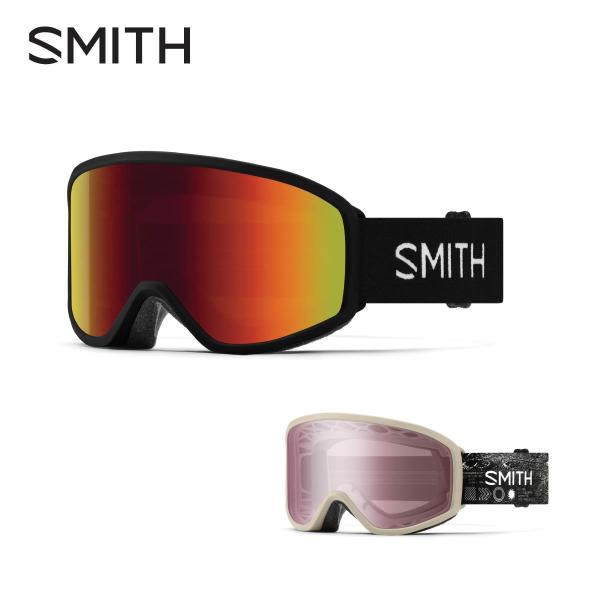 SMITH スミス スキーゴーグル■Reason OTGリーズン オーティージー■カラー：レンズ（可視光線透過率VLT）■Black：Red Sol-X Mirror(18%)■Chalk Space Invader：Ignitor Mir...