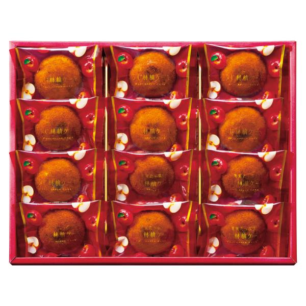 特製のカラメルシロップに漬け込んだふじ林檎をたっぷりと入れ、しっとりと焼き上げました。くるみの食感をアクセントに、林檎本来の味わいをお楽しみください。果実たっぷりふじ林檎ケーキ×12＜さまざまな用途でご利用いただいております＞お中元 お歳暮...