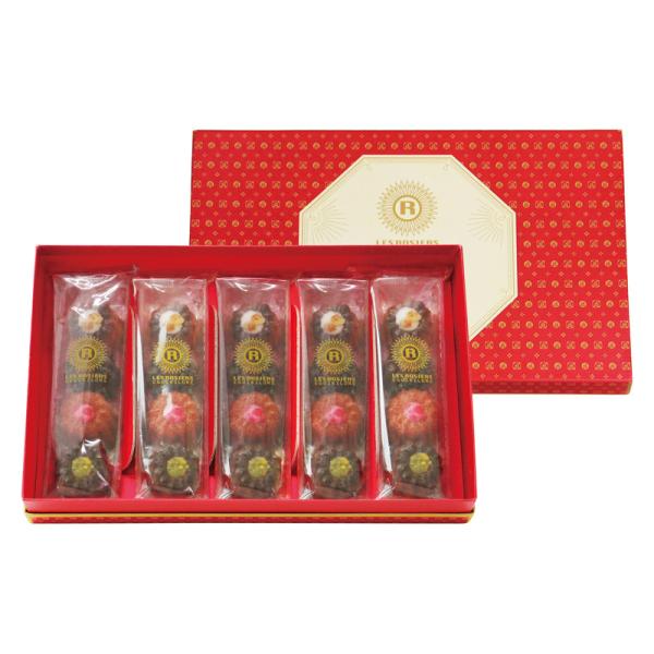 フランスの伝統菓子「カヌレ」を、食べやすいサイズに焼き上げました。一つ一つ丁寧にトッピングした、銀座らしい華やかなスイーツギフトです。カジュアルからフォーマルまで、幅広い用途でお使いいただけます。ショコラ・フランボワーズ・抹茶・オレンジ×各...