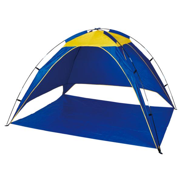 簡単に設営できサッと日差しから守ります。休日に家族や仲間と楽しい時間を過ごしませんか!内容:本体（使用時:約2100×1600×1300mm/収納時:約120×120×630mm）×1材質:ポリエステル・グラスファイバー箱サイズ:約120×...