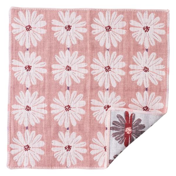 薄手だけど吸水性に優れた丈夫でやわらかなハンカチです。先染めした糸を使用しているので表と裏で違った色合いが楽しめます。内容:本体（約250×250mm）×1色柄:白い花材質:綿100%箱サイズ約135×135×8mm（入）/箱入重量:約15...