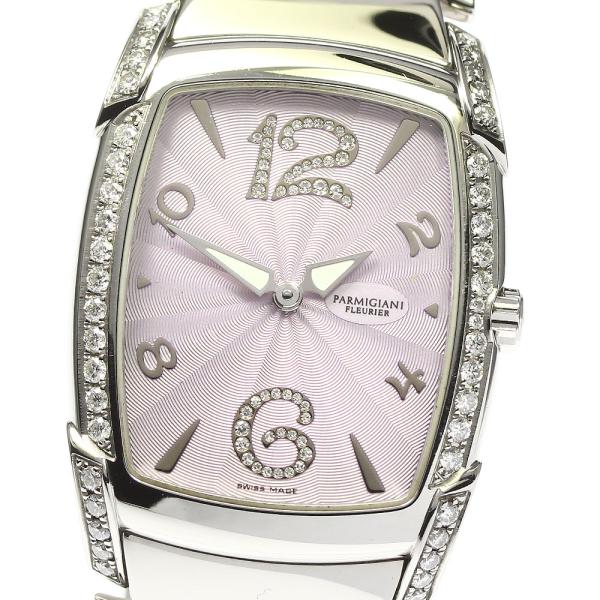 ■商品情報ブランド：　パルミジャーニフルリエ/PARMIGIANI FLEURIERモデル名：　カルパドンナ対象：　レディース素材：　SS × SS文字盤色：　パープルムーブメント：クォーツシリアル：14***付属品：なし(本体のみ)ケース...