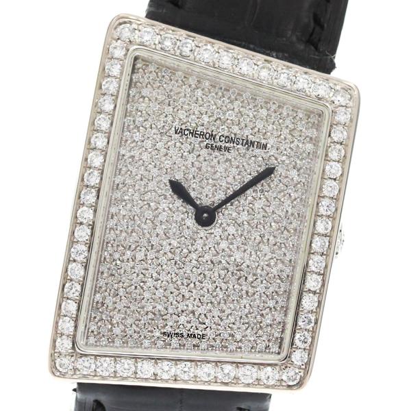■商品情報ブランド：　ヴァシュロン・コンスタンタン/VACHERON CONSTANTINモデル名：　アシメトリカル1972対象：　レディース素材：　K18WG × 革/（バックルK18WG）文字盤色：　シルバームーブメント：手巻きRef....