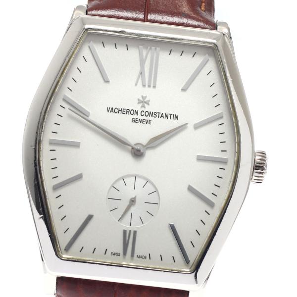 ■商品情報ブランド：　ヴァシュロン・コンスタンタン/VACHERON CONSTANTINモデル名：　マルタ対象：　メンズ素材：　K18WG × 革/(尾錠K18WG)文字盤色：　シルバームーブメント：手巻きRef.No：　82230/00...