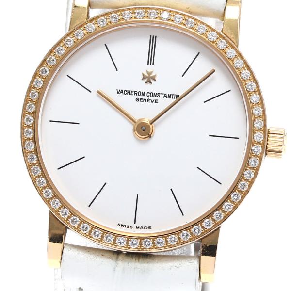 ■商品情報ブランド：　ヴァシュロン・コンスタンタン/VACHERON CONSTANTINモデル名：　パトリモニー対象：　レディース素材：　K18PG × 革/(尾錠K18PG)文字盤色：　ホワイトムーブメント：クォーツRef.No：　25...