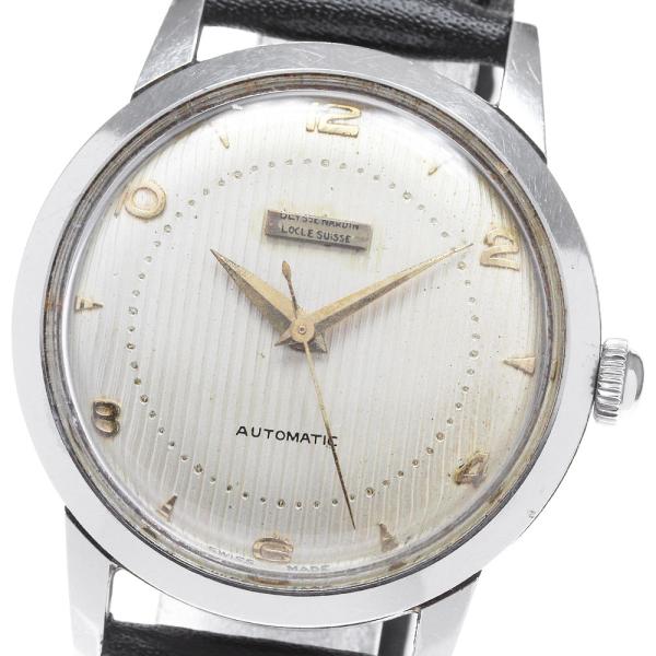 ■商品情報ブランド：　ユリス・ナルダン/Ulysse Nardin対象：　メンズ素材：　SS × 革文字盤色：　シルバームーブメント：自動巻きシリアル：678***付属品：なし(本体のみ)ケースサイズ(ｗ)：約 34mmベルトサイズ：約 1...