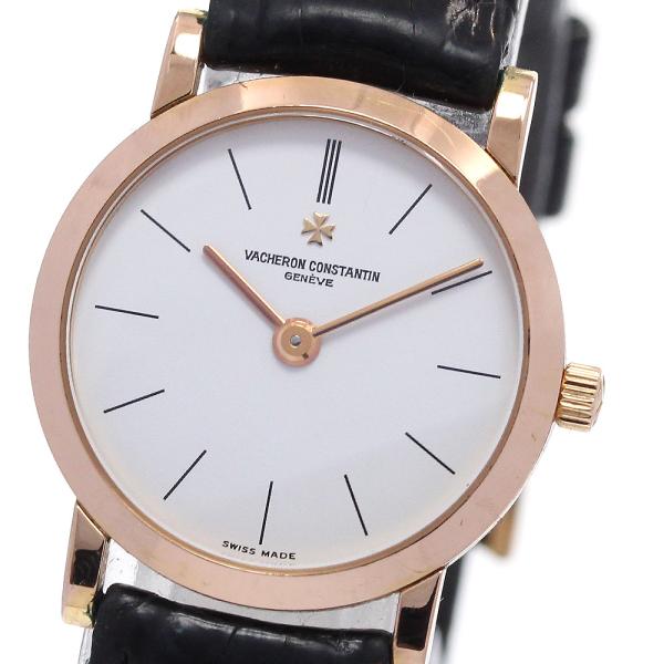 ■商品情報ブランド：　ヴァシュロン・コンスタンタン/VACHERON CONSTANTINモデル名：　パトリモニー対象：　レディース素材：　K18PG × 革/（尾錠K18PG）文字盤色：　ホワイトムーブメント：クォーツRef.No：　25...