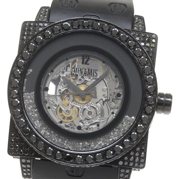 ■商品情報ブランド：　デュナミス/DUNAMISモデル名：　ヒュブリス対象：　メンズ素材：　SS/ダイヤ × ラバー文字盤色：　スケルトンムーブメント：自動巻きRef.No：　HU-B18シリアル：1810****付属品：保証書（カード）、...