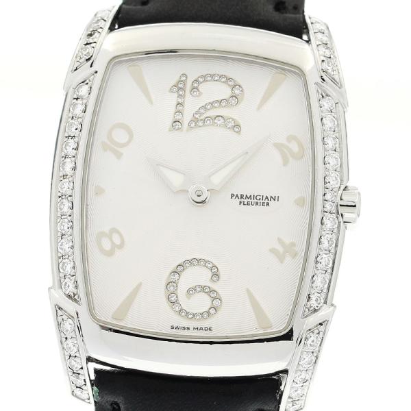 ■商品情報ブランド：　パルミジャーニフルリエ/PARMIGIANI FLEURIERモデル名：　カルパ・ピッコラ対象：　レディース素材：　SS × 革文字盤色：　シルバームーブメント：クォーツRef.No：　PF10327.02シリアル：1...