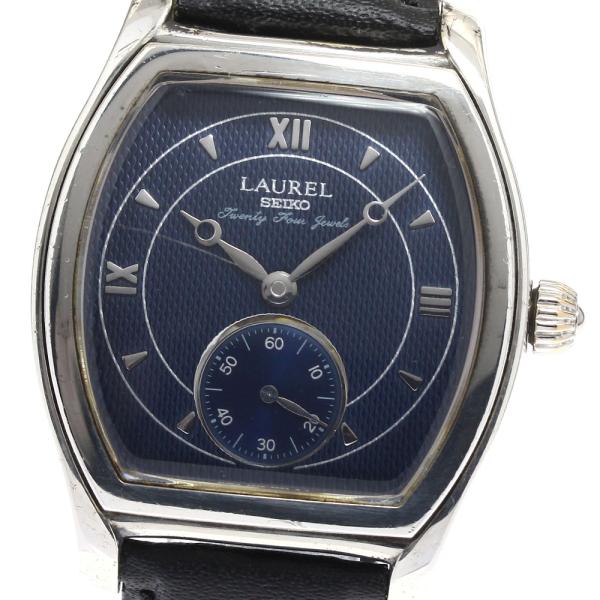 ■商品情報ブランド：　セイコー/SEIKOモデル名：　ローレル対象：　メンズ素材：　SV925 × 革文字盤色：　ネイビームーブメント：手巻きRef.No：　4S28-5010/LJAK601シリアル：350***機能・特徴：スモールセコン...