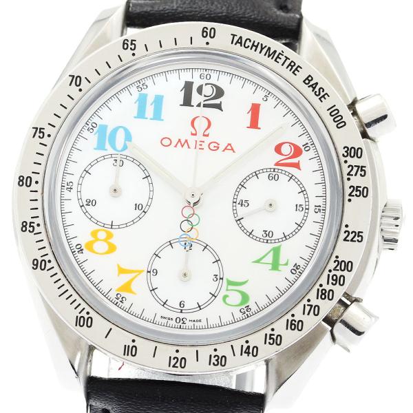 ■商品情報ブランド：　オメガ/OMEGAモデル名：　スピードマスター オリンピック タイムレース コレクション対象：　メンズ素材：　SS × 革文字盤色：　ホワイトシェルムーブメント：自動巻きRef.No：　3836.70.36シリアル：5...