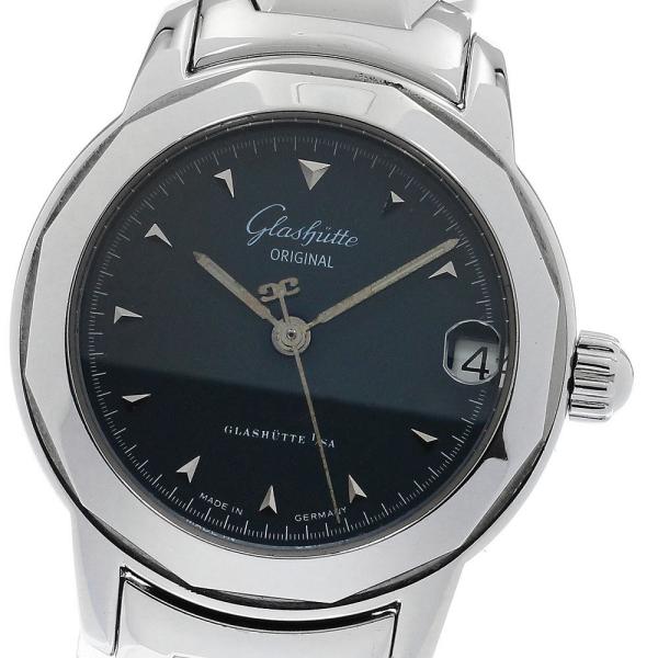 ■商品情報ブランド：　グラスヒュッテ・オリジナル/GLASHUTTE ORIGINALモデル名：　レディスポーツ対象：　レディース素材：　SS × SS文字盤色：　グリーンムーブメント：自動巻きRef.No：　10-33-42-51-04シ...