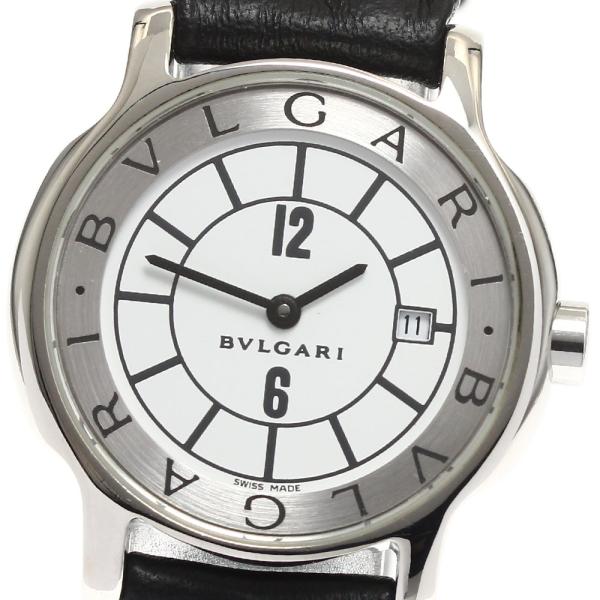 ■商品情報ブランド：　ブルガリ/BVLGARIモデル名：　ソロテンポ対象：　レディース素材：　SS × 革文字盤色：　ホワイトムーブメント：クォーツRef.No：　ST29Sシリアル：D63**機能・特徴：デイト 付属品：なし(本体のみ)ケ...