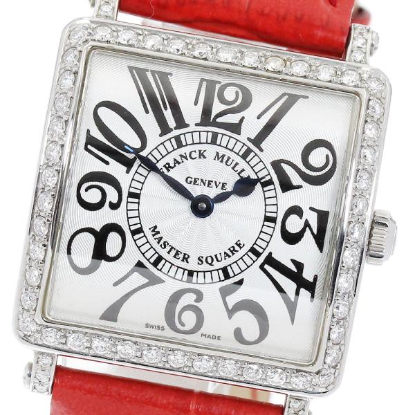 ■商品情報ブランド：　フランクミュラー/FRANCK MULLERモデル名：　マスタースクエア対象：　レディース素材：　SS × 革文字盤色：　シルバームーブメント：クォーツRef.No：　6002LQZVシリアル：2*付属品：なし(本体の...