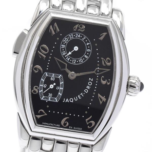 ■商品情報ブランド：　ジャケドロー/JAQUET DROZモデル名：　ヴォヤージュ2000対象：　メンズ素材：　SS × SS文字盤色：　ブラックムーブメント：手巻きRef.No：　5195JSシリアル：73**機能・特徴：スモールセコンド...