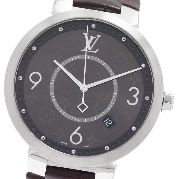 ■商品情報ブランド：　ルイ・ヴィトン/LOUIS VUITTONモデル名：　タンブールスリム モノグラム対象：　メンズ素材：　SS × 革文字盤色：　ブラウンムーブメント：クォーツRef.No：　QA005シリアル：UI06***機能・特徴...