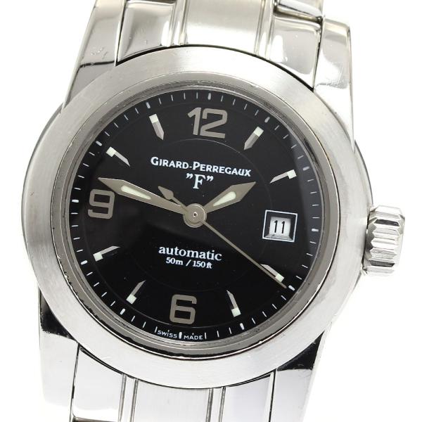 ■商品情報ブランド：　ジラール・ペルゴ/GIRARD PERREGAUX対象：　レディース素材：　SS × SS文字盤色：　ブラックムーブメント：自動巻きRef.No：　8039/80390.1.11.604シリアル：4**機能・特徴：デイ...