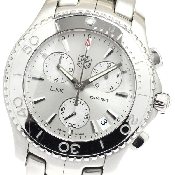 ■商品情報ブランド：　タグホイヤー/TAG HEUERモデル名：　リンク対象：　メンズ素材：　SS × SS文字盤色：　シルバームーブメント：クォーツRef.No：　CJ1111シリアル：LQ2***機能・特徴：デイト、クロノグラフ、スモー...
