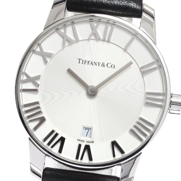 ■商品情報ブランド：　ティファニー/TIFFANY&amp;Co.モデル名：　アトラスドーム対象：　レディース素材：　SS × 革文字盤色：　シルバームーブメント：クォーツシリアル：1N1470***機能・特徴：デイト 付属品：なし(本体の...
