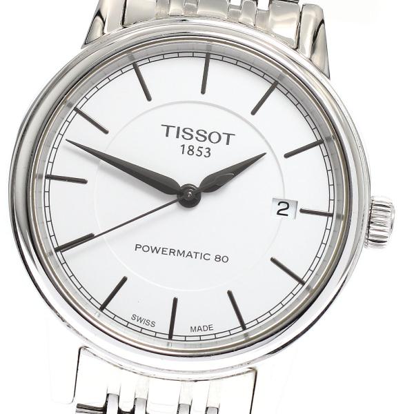 ■商品情報ブランド：　ティソ/TISSOTモデル名：　パワーマティック80対象：　メンズ素材：　SS × SS文字盤色：　ホワイトムーブメント：自動巻きRef.No：　T085407シリアル：13BN0358***機能・特徴：デイト 付属品...