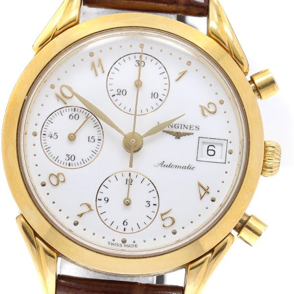 ■商品情報ブランド：　ロンジン/LONGINES対象：　メンズ素材：　SS/GP × 革文字盤色：　ホワイトムーブメント：自動巻きRef.No：　L4.642.2シリアル：27474***機能・特徴：デイト、クロノグラフ、スモールセコンド ...