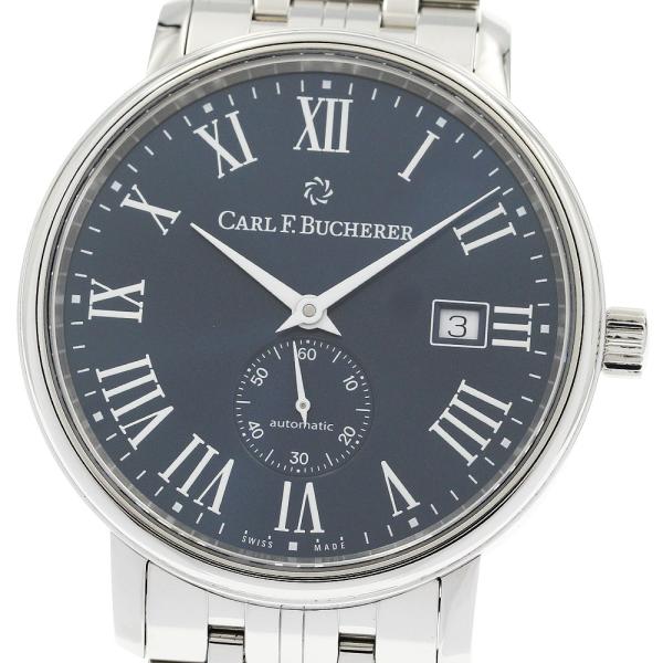 ■商品情報ブランド：　カール F.ブヘラ/CARL F.BUCHERERモデル名：　アダマビ対象：　メンズ素材：　SS × SS文字盤色：　ブルームーブメント：自動巻きRef.No：　00.10321.08.51.21シリアル：10.03*...