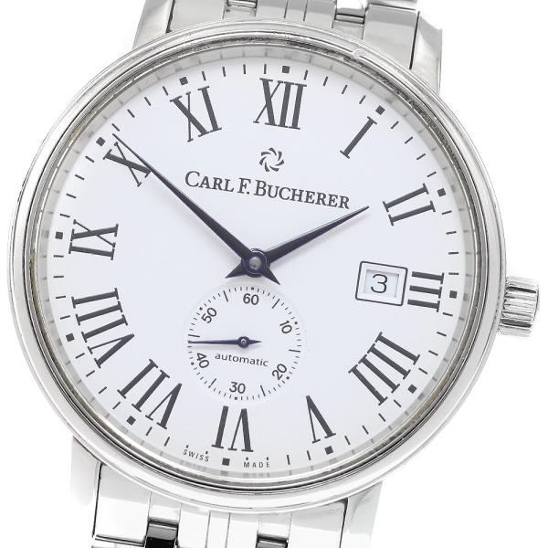 ■商品情報ブランド：　カール F.ブヘラ/CARL F.BUCHERERモデル名：　アダマビ対象：　メンズ素材：　SS × SS文字盤色：　ホワイトムーブメント：自動巻きRef.No：　00.10321.08.21.21シリアル：10.1*...