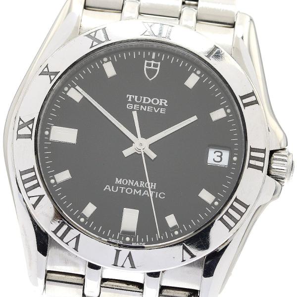 ■商品情報ブランド：　チュードル/TUDORモデル名：　モナーク対象：　メンズ素材：　SS × SS文字盤色：　ブラックムーブメント：自動巻きRef.No：　38620シリアル：859***機能・特徴：デイト 付属品：なし(本体のみ)ケース...