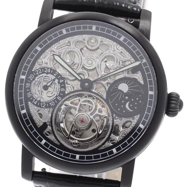 ■商品情報ブランド：　エラ・タイムピーシーズ/ERA Timepiecesモデル名：　プロメテウス対象：　メンズ素材：　SS × 革文字盤色：　シルバームーブメント：自動巻きシリアル：ERA0000***機能・特徴：スモールセコンド、ムーン...