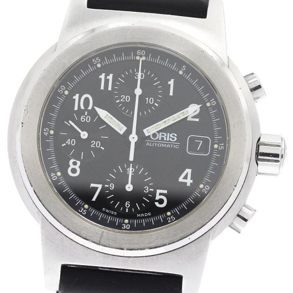 ■商品情報ブランド：　オリス/ORISモデル名：　ビッグクラウン対象：　メンズ素材：　SS × ラバー文字盤色：　ブラックムーブメント：自動巻きRef.No：　7511シリアル：2211***機能・特徴：デイト、クロノグラフ、スモールセコン...
